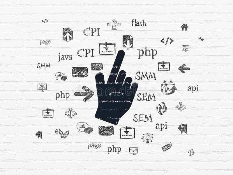 Cursor and Block button stock image. Image of browser - 5552159