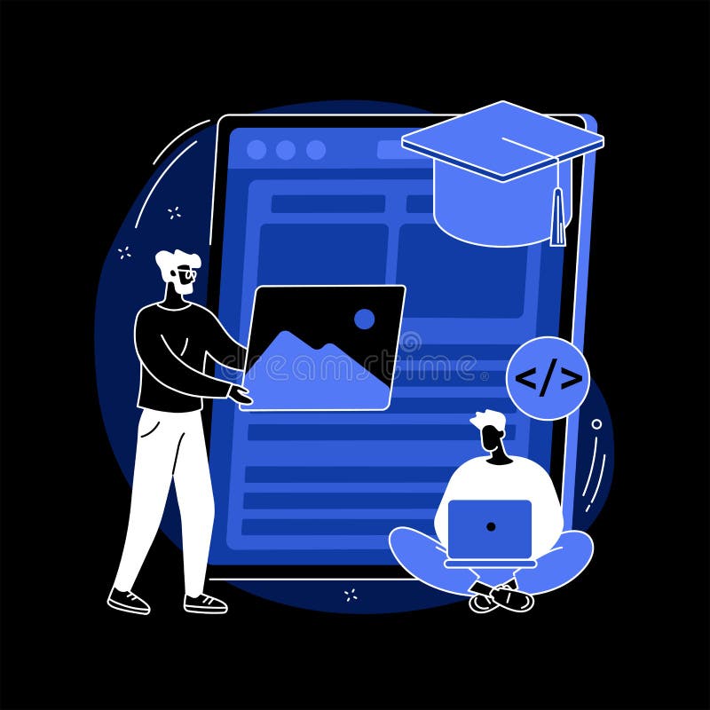 Man Build Responsive Mobile Application, 3d Isometric. Landing Page ...