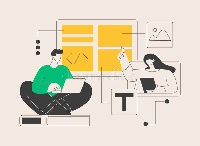 Web Development Courses Abstract Concept Vector Illustration. Stock ...