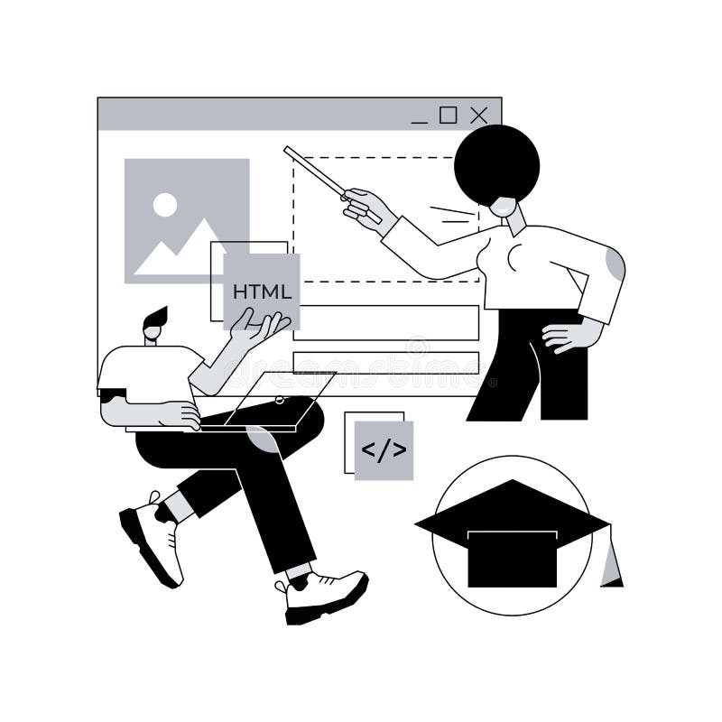 Web Development Courses Abstract Concept Vector Illustration. Stock ...