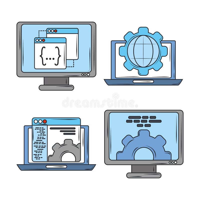 Programming Screens Stock Illustrations – 352 Programming Screens Stock ...