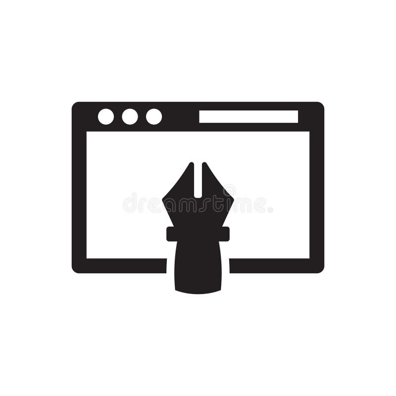 Web Development Icon - Web Design Icon - Web Drawing Icon Stock ...