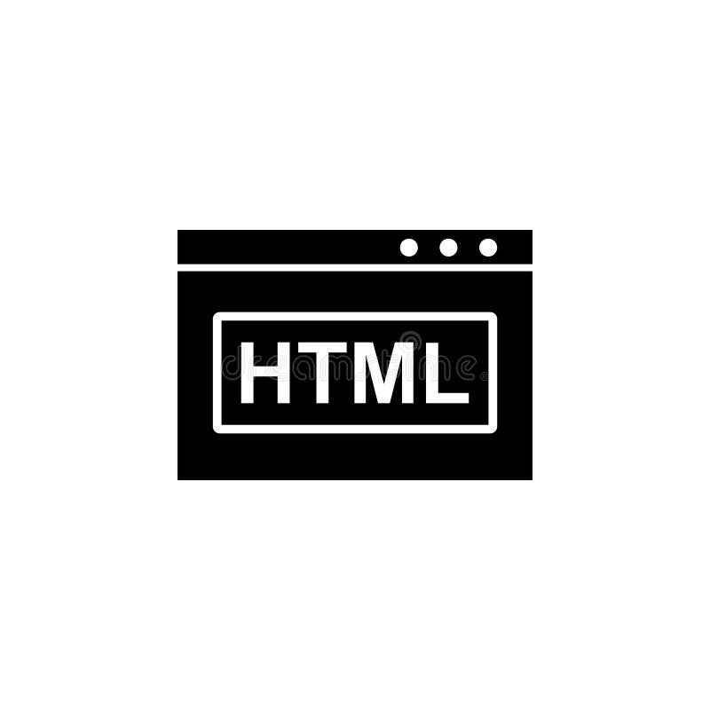 Web development, html icon stock illustration. Illustration of internet ...