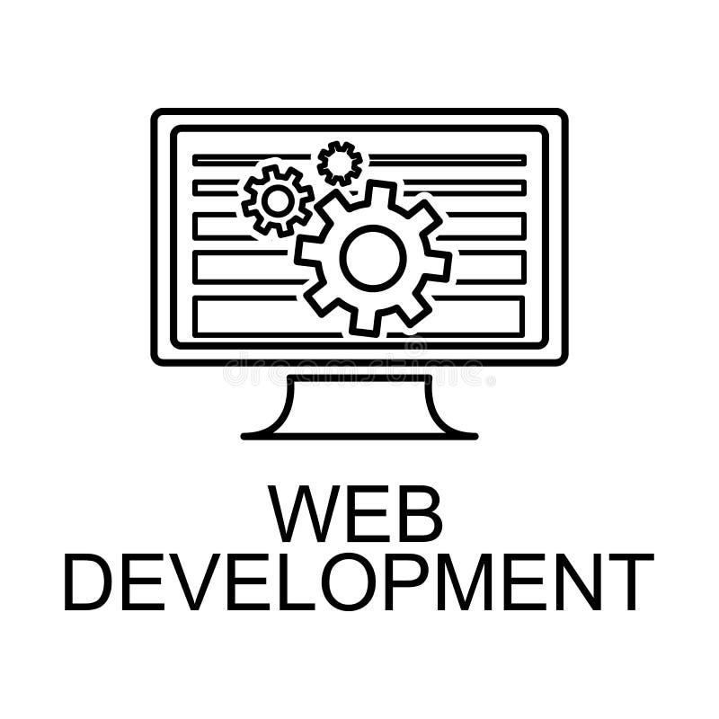 Web Development Icon. Element of Web Development Signs with Name for ...