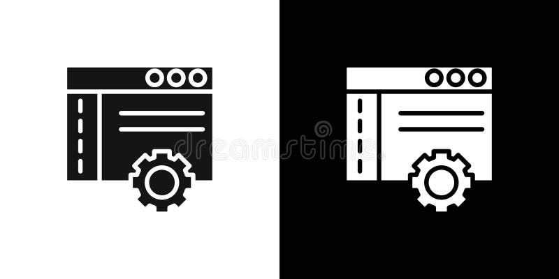 Web Development Icon Flat Fill Set Collection Stock Illustration ...