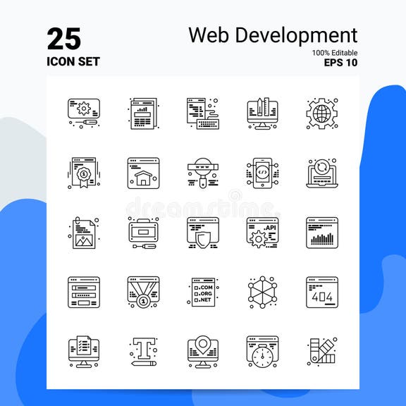 Web Development Icon Stock Illustrations – 360,362 Web Development Icon ...