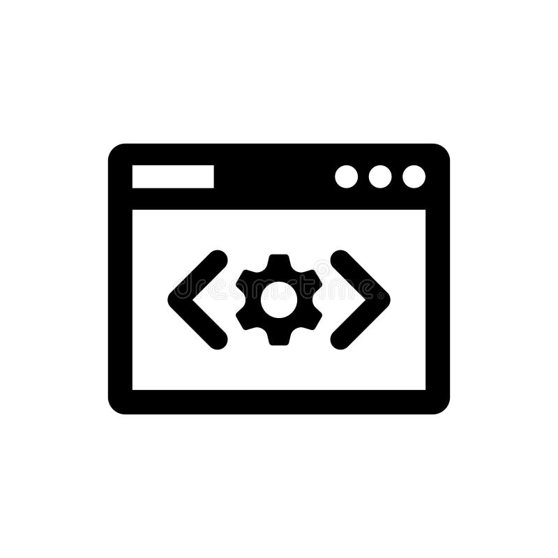 Web development icon stock vector. Illustration of icon - 218948225