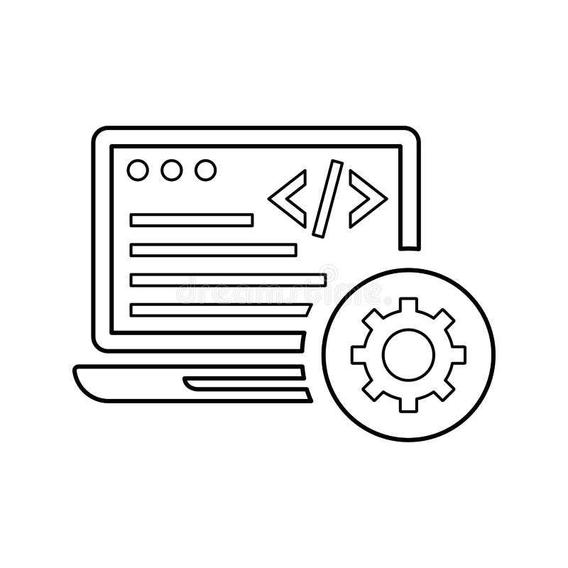 Web Development Icon Stock Illustration Illustration Of Application 264478032