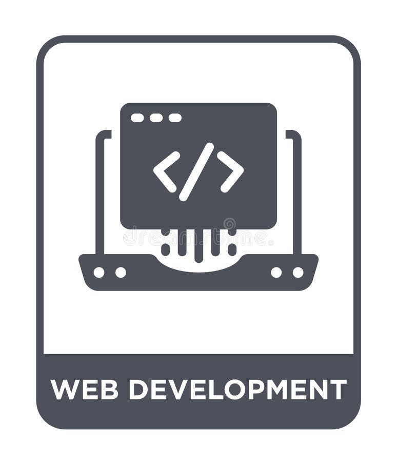 Web Development Icon in Trendy Design Style. Web Development Icon ...