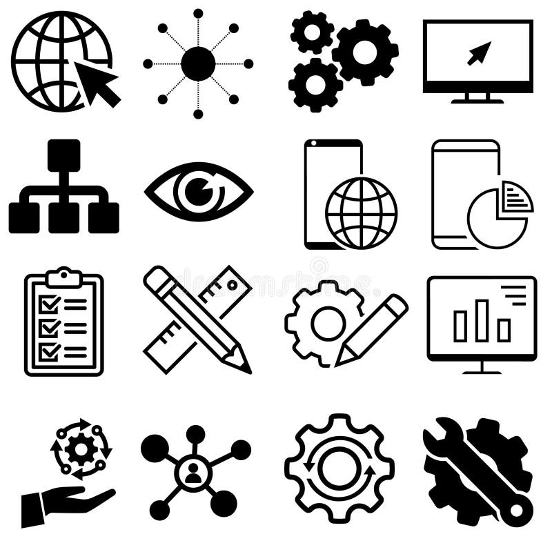 Web Development Line Icons Set. Modern Outline Elements, Graphic Design ... Web Development Line Icons Set. Modern Outline Elements, Graphic Design ...