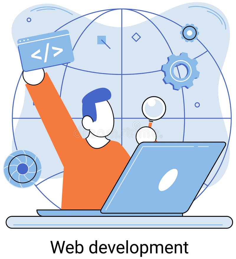 Web Development Coding And Programming Creation Digital Software Mobile Desktop Platforms