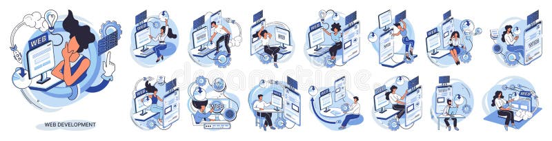 Web Development Coding And Programming Creation Digital Software Mobile Desktop Platforms