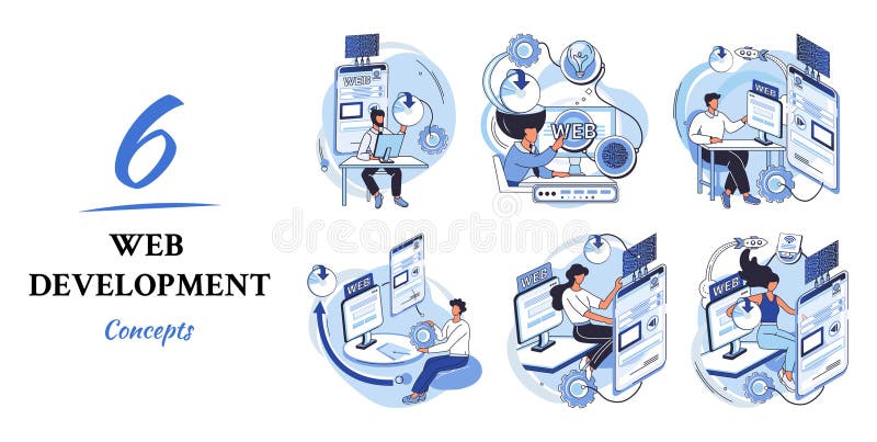 Web Development Coding And Programming Creation Digital Software Mobile Desktop Platforms
