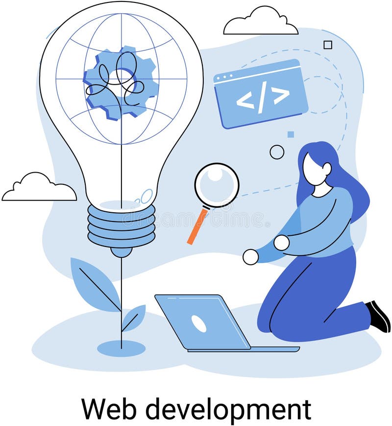 Web Development Coding And Programming Creation Digital Software