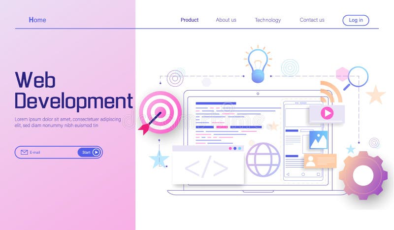 Web Development Modern Flat Design Concept, Mobile App Development ... Web Development Modern Flat Design Concept, Mobile App Development ...