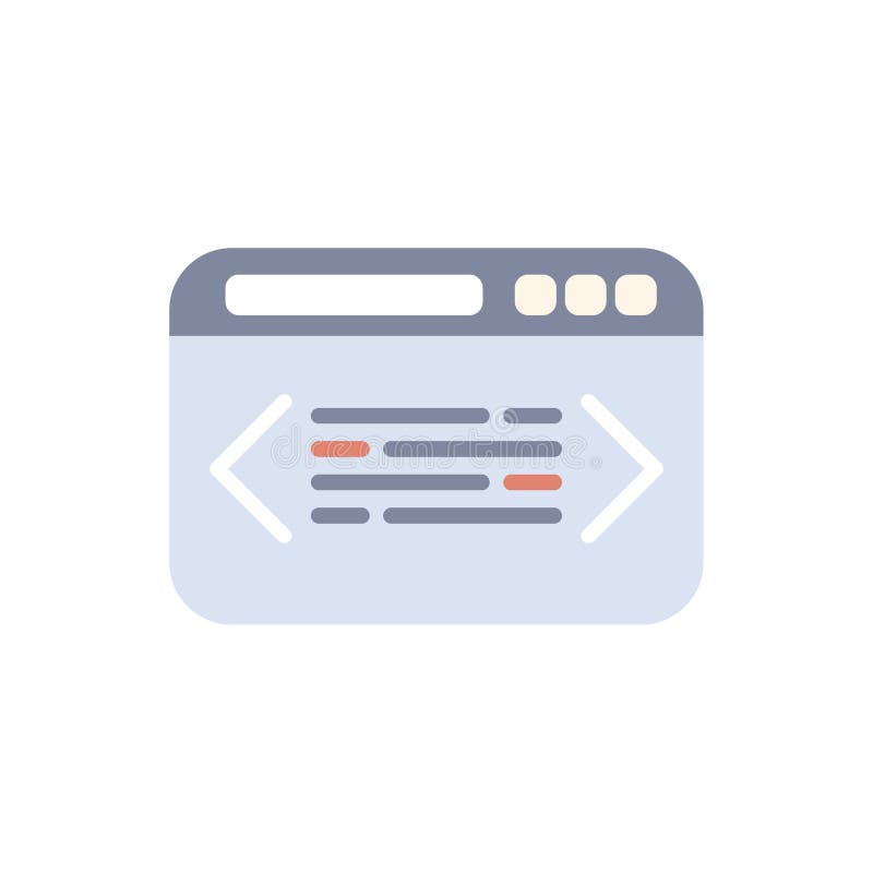 Web Development Programming Code Website Browser Software Icon Stock