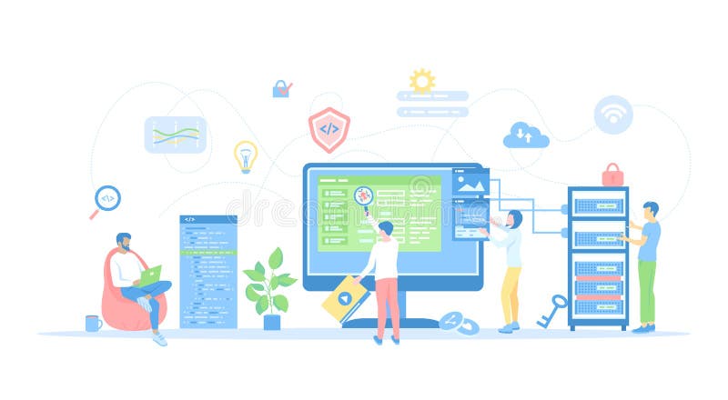 Group Programmers Stock Illustrations – 181 Group Programmers Stock ...