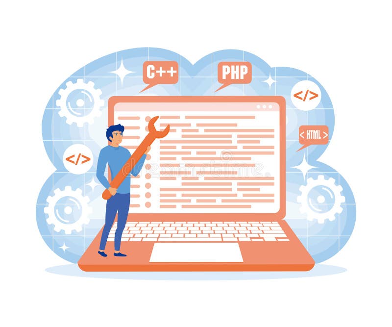 Web Development. Programming Languages. Programmer Cartoon Character ... Web Development. Programming Languages. Programmer Cartoon Character ...