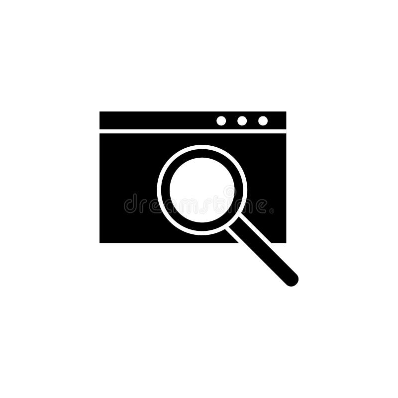 Web Development, Search Icon Stock Illustration - Illustration of ...
