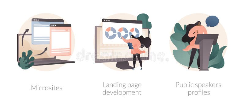 Web Development Service Abstract Concept Vector Illustrations. Stock ...