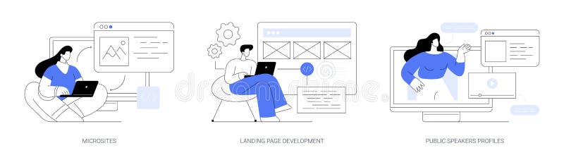 Web Development Service Abstract Concept Vector Illustrations. Stock ...