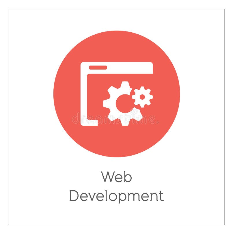 Web Development Simpel Logo Icon Vector Ilustration Stock Vector ...