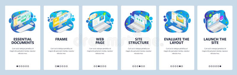 Website Flowchart stock vector. Illustration of flat - 70610012