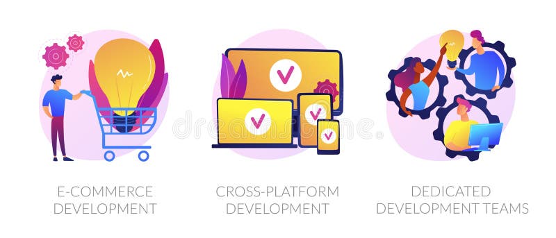 Web Development Vector Concept Metaphors Stock Vector - Illustration of infographic, online ...