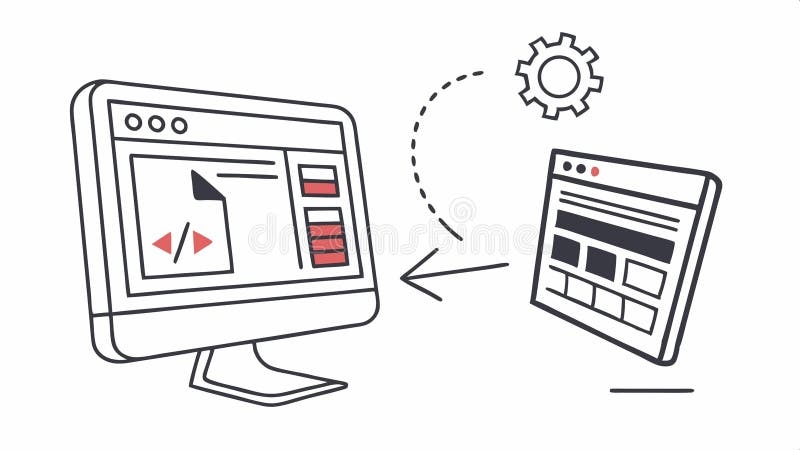 Web Development Vector Icon Coding And Programming Concept For Digital