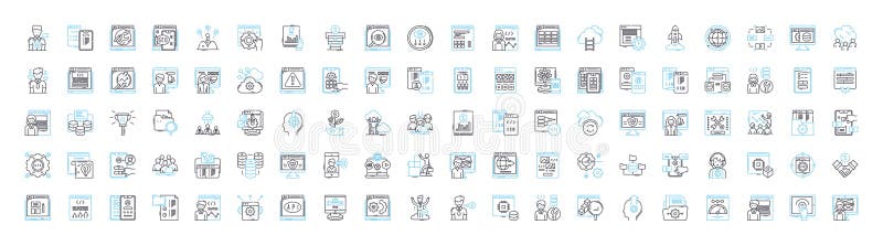 Web Development Vector Line Icons Set Web Development Html Css Javascript Ajax Php