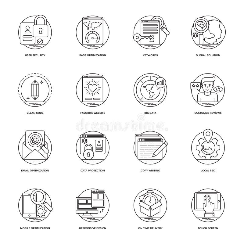 Web Development Vector Line 2 Stock Illustration - Illustration of ... Web Development Vector Line 2 Stock Illustration - Illustration of ...