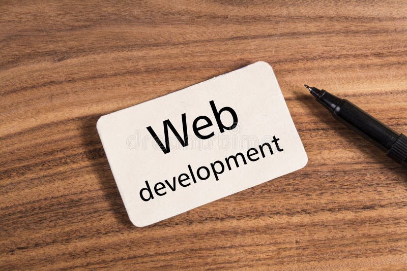 Web Development Word Abstract in Wood Type Stock Photo - Image of ...