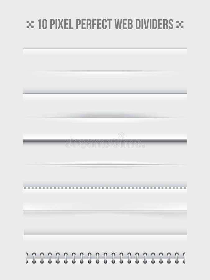 Web Dividers Design Elements Stock Vector - Illustration of business ...
