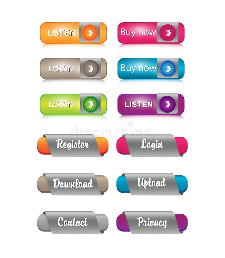 Web element. stock vector. Illustration of banner, feedback - 28834837