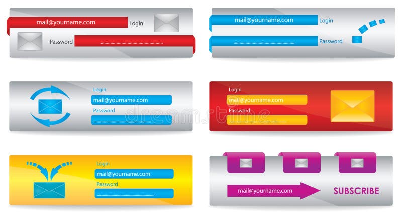 Flat Web Buttons Elements stock vector. Illustration of buttons - 15708099