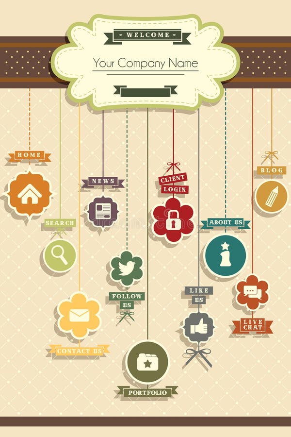 Web objects stock vector. Illustration of login, rating - 15393159