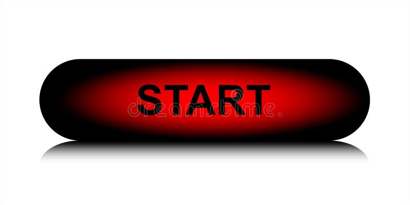 START Colorful Long Round Web Button Stock Vector - Illustration of ...