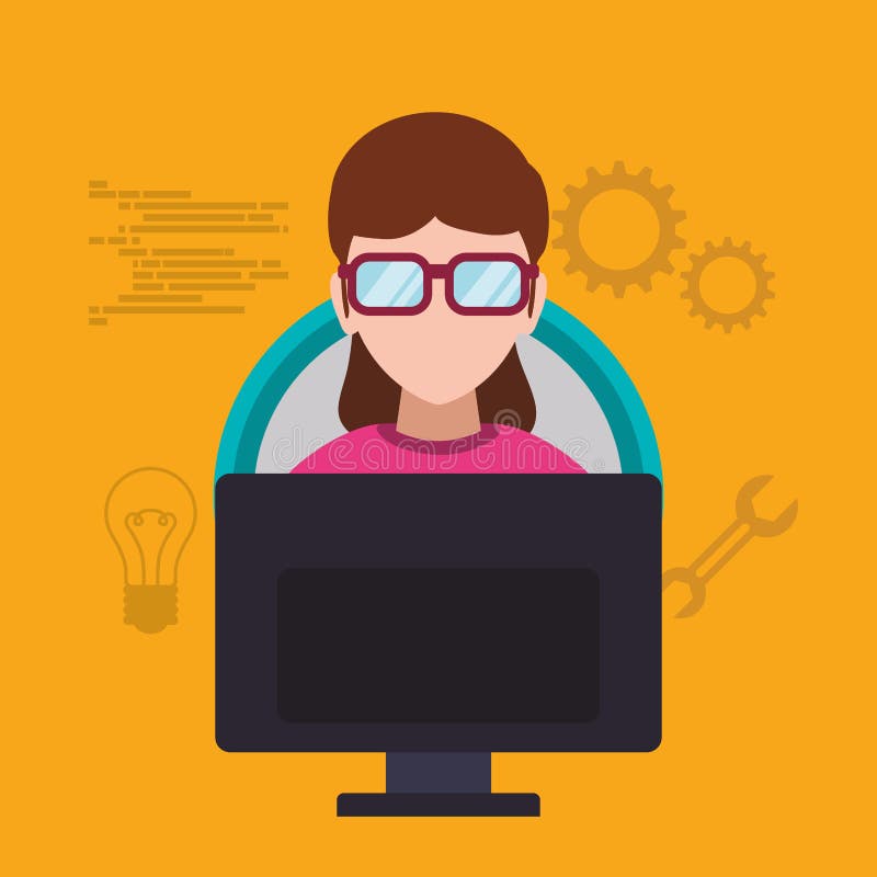 Web-Entwickler-Design vektor abbildung. Illustration von ikone - 62575626