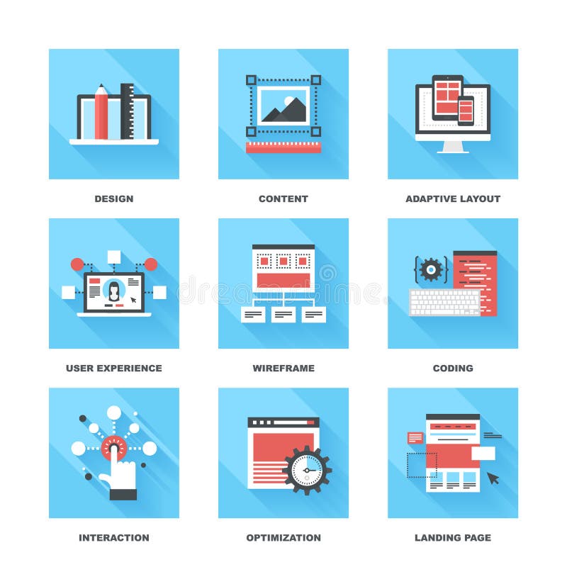 Ui-ux Entwicklung vektor abbildung. Illustration von auszug - 78875811