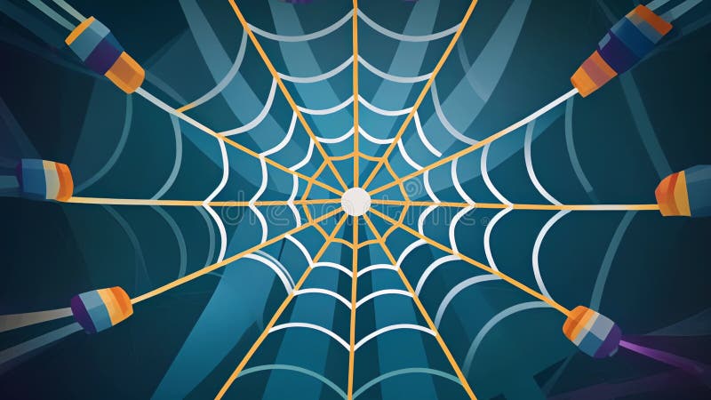 A Web of Fiber Optic Cables Resembling a Modernday Spiders Web ...