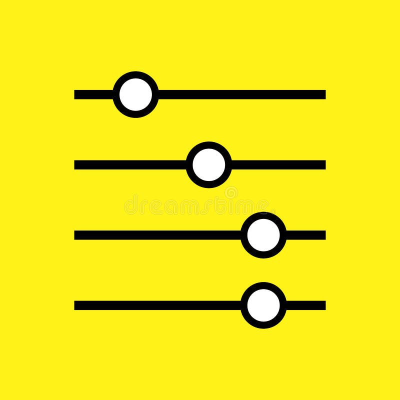 Web Filter Icon, Level Regulator Symbol, Control Sign Stock Vector ...