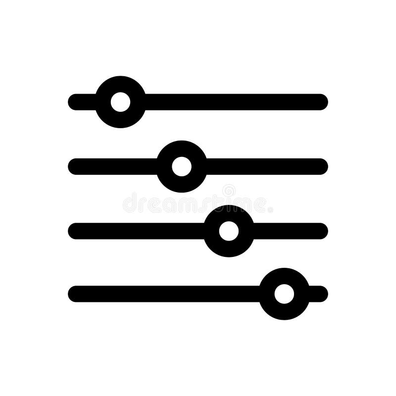 Web Filter Icon, Level Regulator Symbol, Control Sign Stock Vector ...