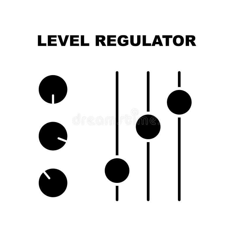 Web Filter Icon, Level Regulator Symbol, Control Sign Stock Vector ...