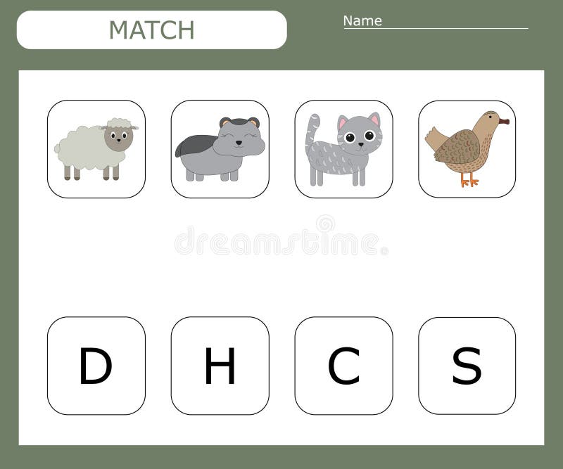 Preschool worksheet stock illustration. Illustration of cartoon - 255043026