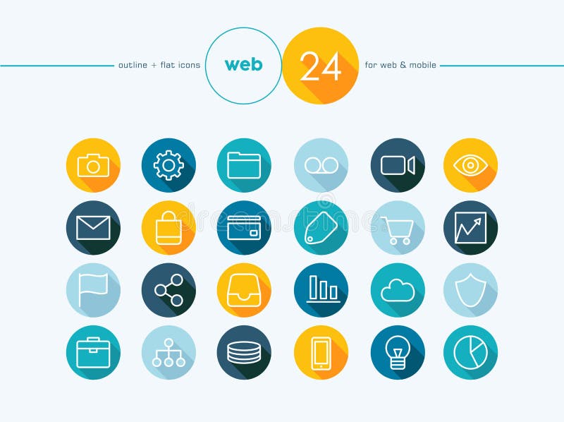 Outline Style Set Stock Illustrations – 534,825 Outline Style Set Stock ...