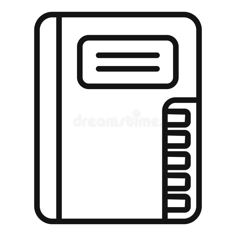 Web Folder Icon Outline Vector. Computer Interface Stock Illustration ...