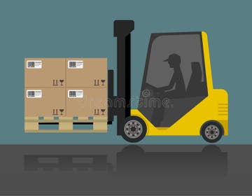 Forklift Warehouse Drive Rack Stock Illustrations – 35 Forklift ...