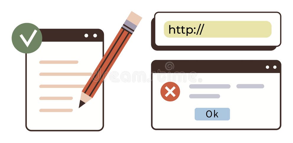 Error Handling Concept Stock Illustrations – 435 Error Handling Concept ...