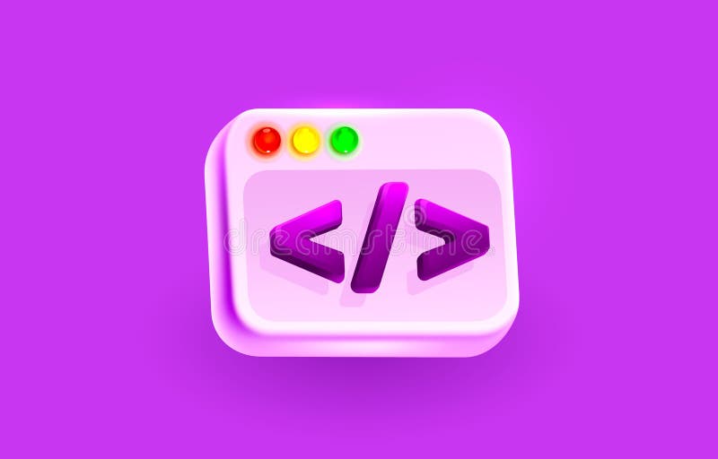 Web Frame Page Programming Development Computer Interface Vector Stock Vector Illustration