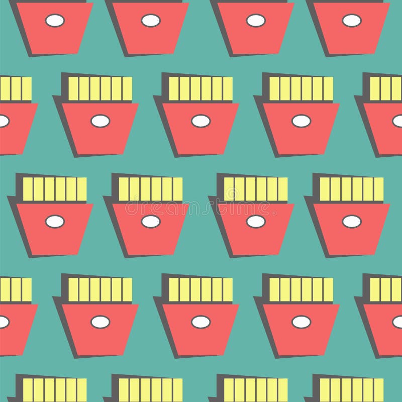 French Fries Seamless Pattern. Colorful Vector Stock Illustration ...